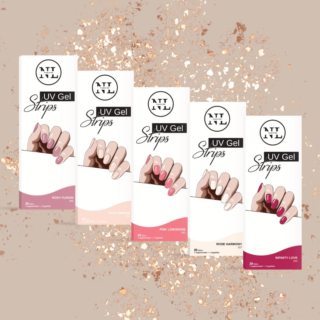 UV Gel Strip 5er Set – Strahlende Nägel leicht gemacht