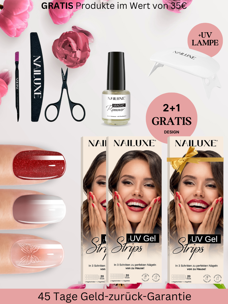 Nailuxe Starter Set UV Gel Strips – Herbst-Sale + Gratis-Produkte