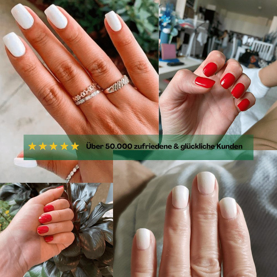 Hochwertige Nailuxe UV Gel Nagelfolien - Für schöne Nägel von zuhause! UV Gel Strips, Nagellack ...